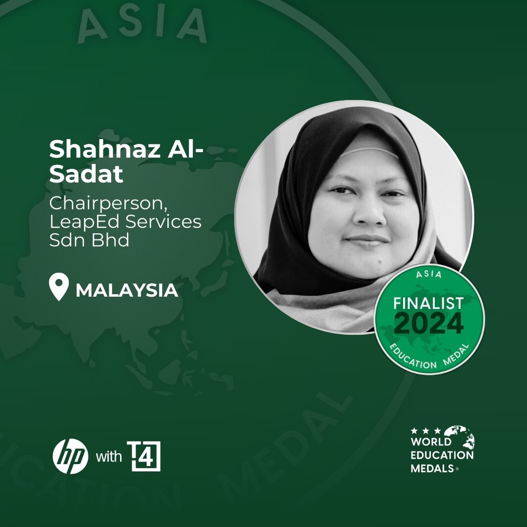 Shahnaz Al-Sadat Named Finalist for Asia Education Medal