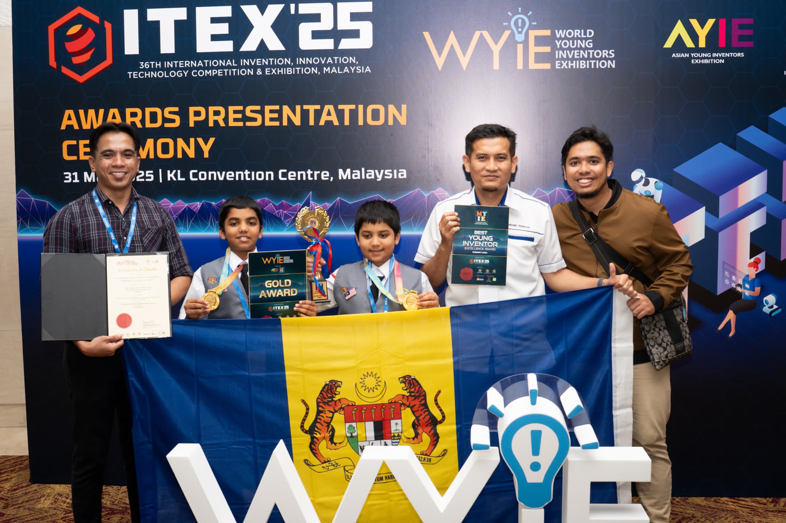 Malaysian Brothers Win Best Young Inventors at ITEX 2025